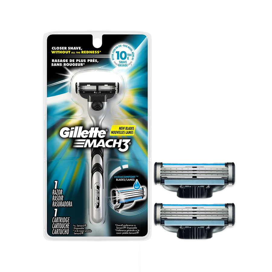 Gillette Mach 3 Razor Plus 2 Blades - Dezpo